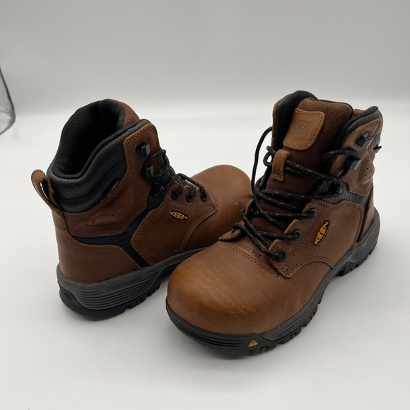 Keen | Shoes | Keen Utility Mens Brown Leather Carbon Toe Waterproof ...